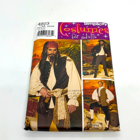 Simplicity | Office | Simplicity Costumes Adults Uncut 4923 Male ...